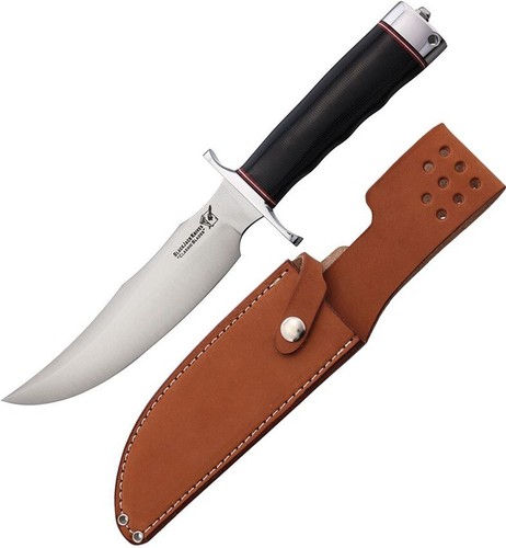 Blackjack Model 4 Fixed Knife 6.75" Stainless Steel Blade Black Micarta ...
