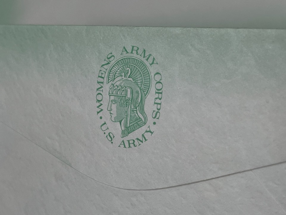 WAC US Army Women's Army Corps Logo Emblem Stationary Envelopes X2 WW2 ...