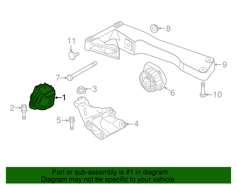 Genuine BMW Mount 22-11-6-856-405 | eBay