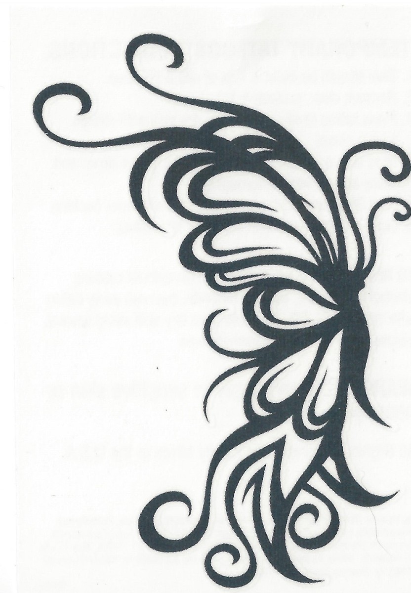 Tribal Butterfly Tattoos On