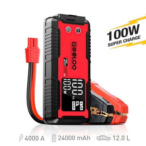 ⏫GOOLOO 4000A Car Jump Starter Power Bank 26800mAh Poertable Battery ...