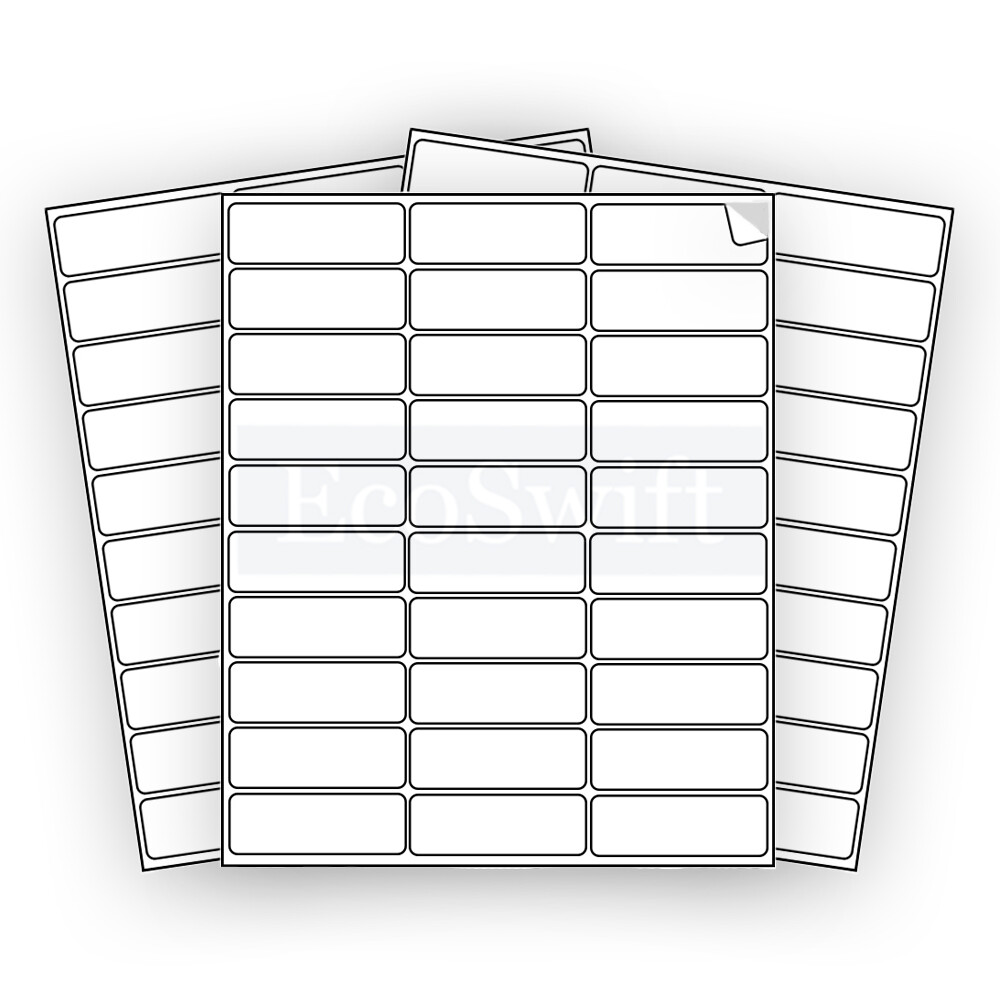 Address Label Template 30 Per Sheet Address Labels 15000 GLOSSY GRADE