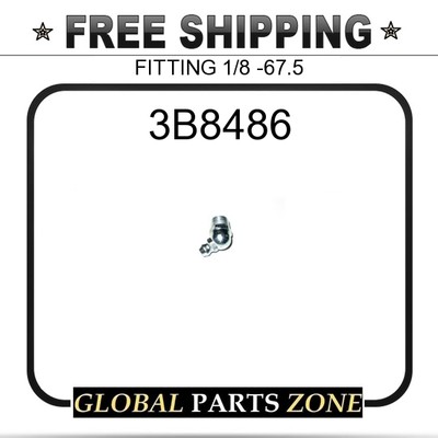 3B8486 - FITTING 1/8 -67.5 fits Caterpillar (CAT) | eBay