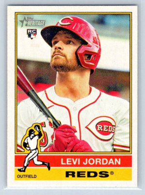 2025 Topps Heritage Baseball - Levi Jordan - Cincinnati Reds - RC - #88 ...