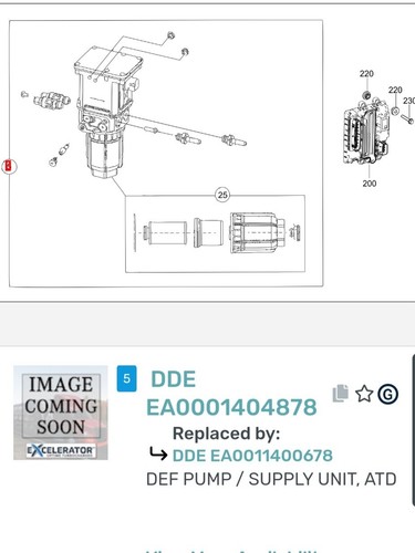 DDE/EA0011400678 Genuine Detroit Diesel Def Pump OEM-New for sale ...