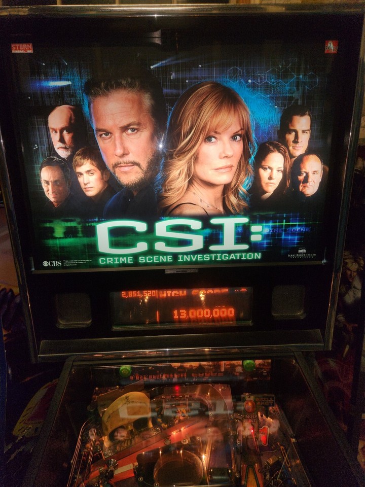 STERN CSI CRIME SCENE INVETIGATION PINBALL MACHINE SHIPPING AVAILABLE ...