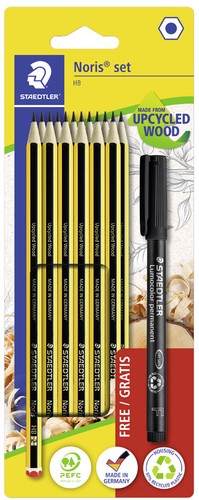 STAEDTLER Bleistift-Set Noris + GRATIS Permanent-Marker 318F | eBay