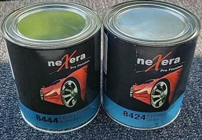 NEXERA Gray Epoxy Primer Quart kit Mixes 1 to 1 (2 quarts sprayable ...
