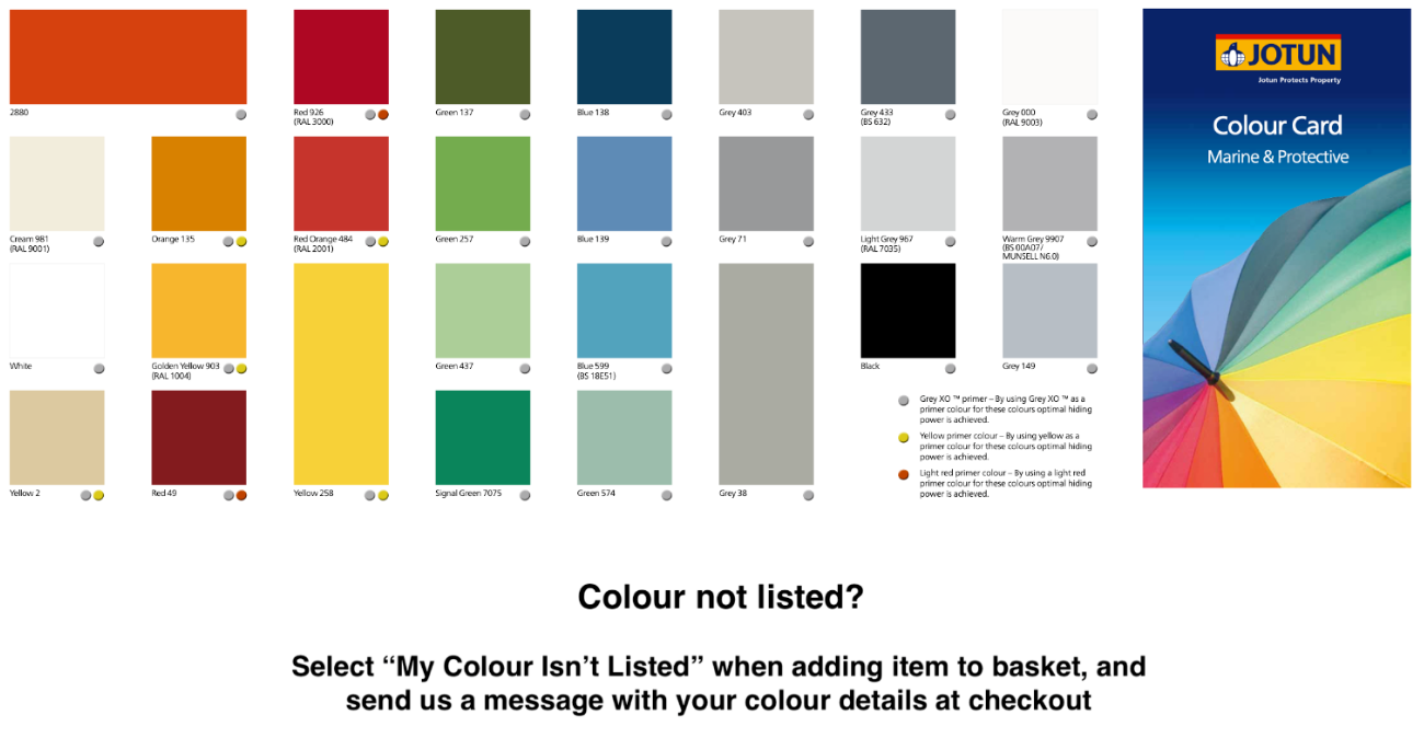 Jotun Hardtop XP Industrial Protective Marine Gloss Topcoat 190 Colours ...