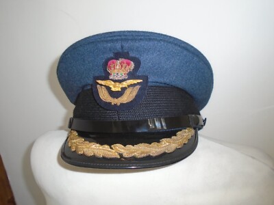 RAF GROUP CAPTAIN CAP WITH BADGE SIZE 57CM GENUINE RAF ISSUE | eBay UK