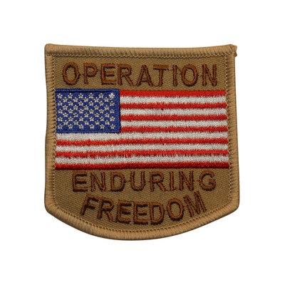 Operation Enduring Freedom Embroidered Iron On Patch - 147-R | eBay