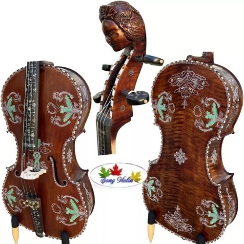 Deluxe fancy Norwegian fiddle SONG Brand cello 4/4 of concert play ...