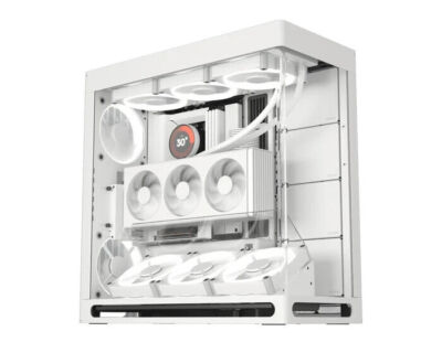 HAVN HS420-07 VGPU Vertical GPU Airflow 4-Storage-Bay Mid Tower PC Case ...