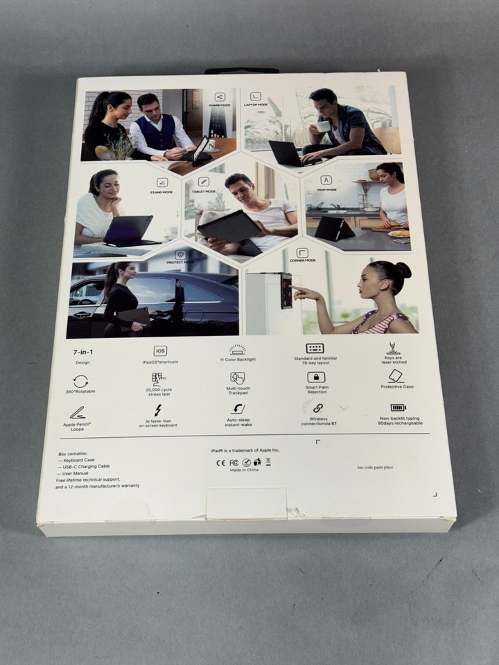 Typecase Flexbook Touch 7-in-1 Keyboard Case Touchpad For iPad ...