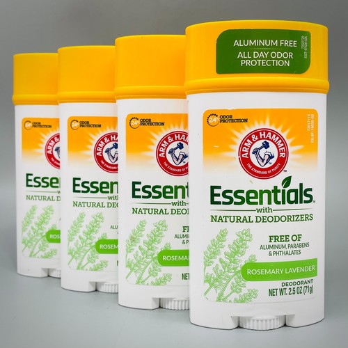 Arm & Hammer Essentials Natural Deodorant Rosemary Lavender 24HR 4PK Exp 1/25 33200197935 | eBay