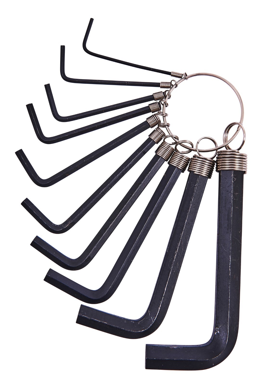 New 10 Pc Hex Key Set Metric 1.5 - 10Mm Allen Allan Wrench Keyring Type ...