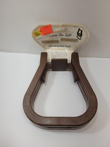 North Bank Products Step-Up Stirrup Brown Drop-Down 4in Western Saddle ...