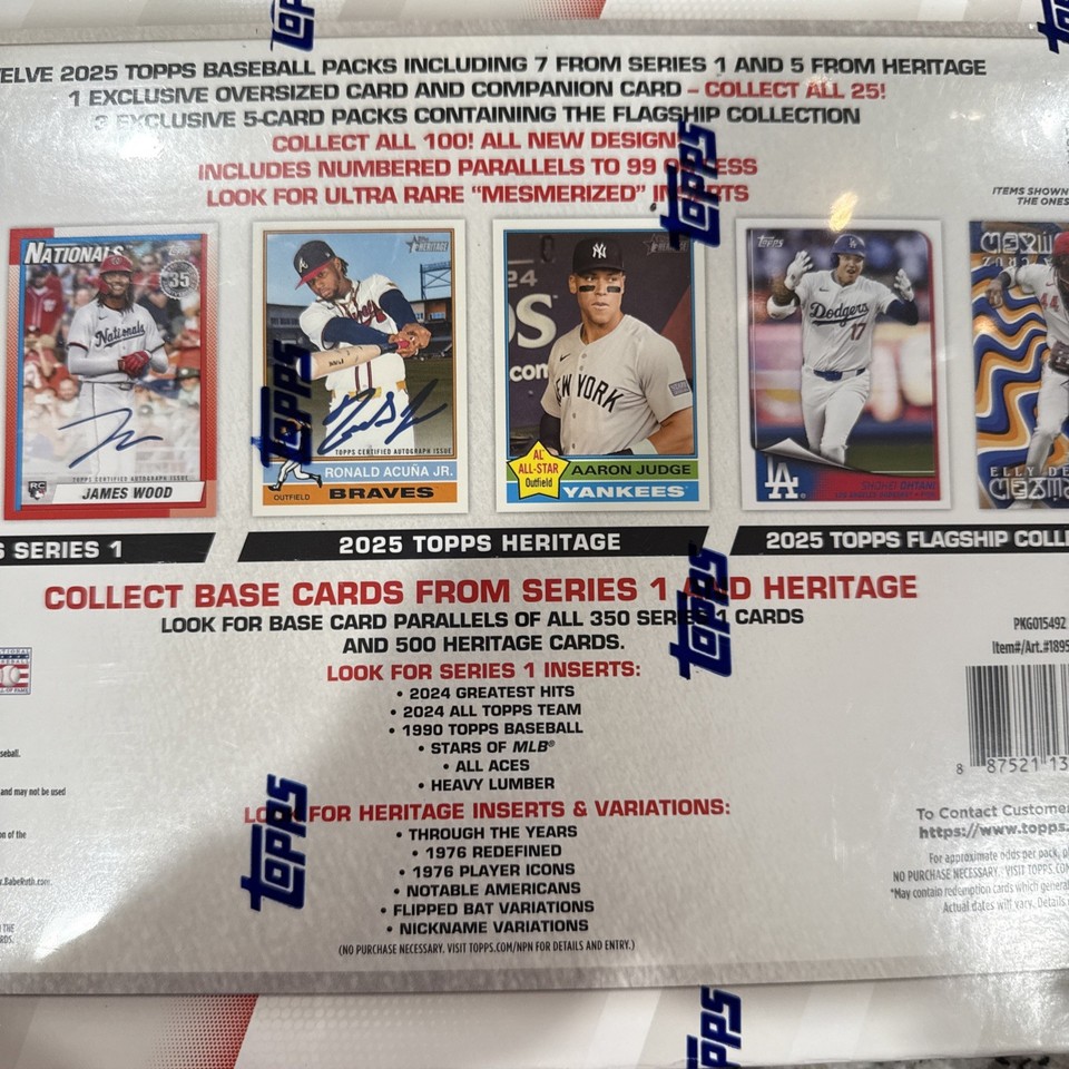 2025 Topps Baseball The Flagship Collection SEALED BOX - 3 Bonus Packs ...