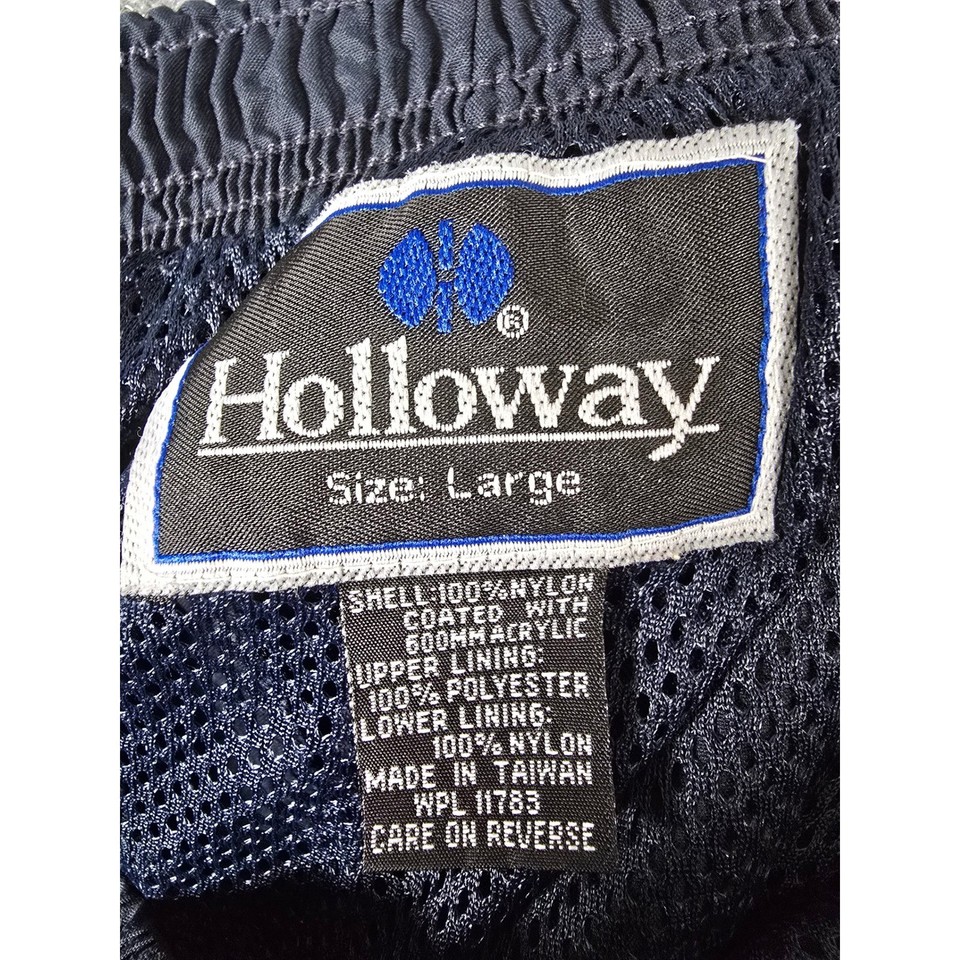 Holloway Men's Navy Yellow Snap Away Track Pants Size Large Athletic ...