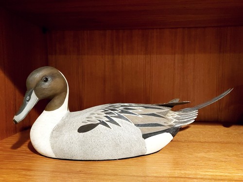 Wooden Duck - Northern Pintail (Turned Head), Hand carved & painted. | eBay