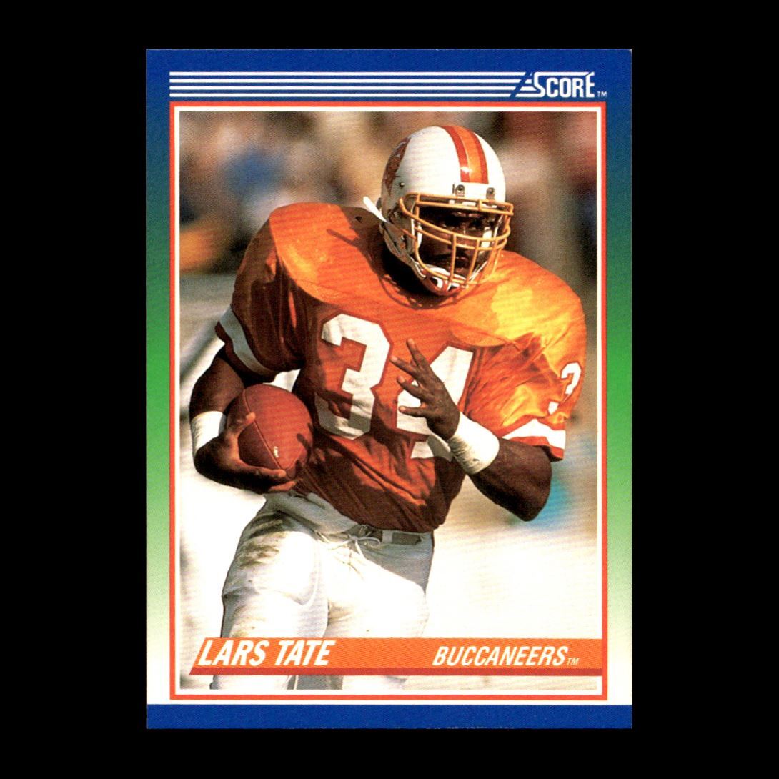Lars Tate 1990 Score Tampa Bay Buccaneers #62 Set Break GM | eBay
