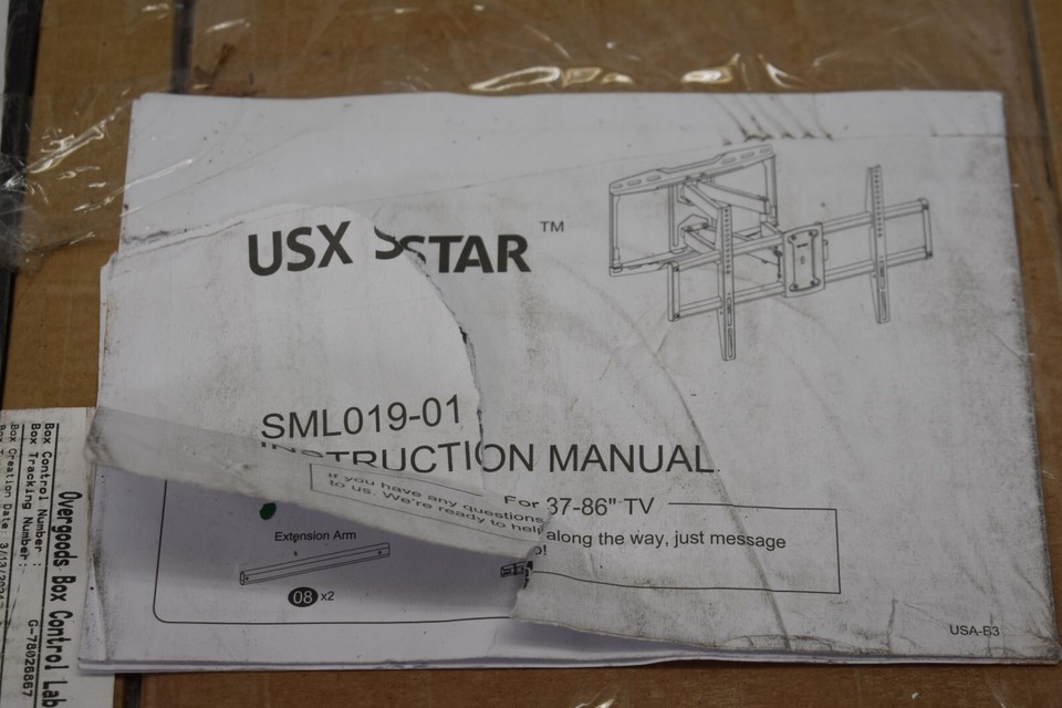 USX Star Full Motion TV Wall Mount For 37" To 86" TV Tilt Mount SML019 XML019 | eBay