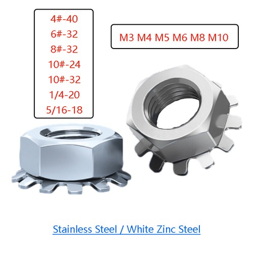 Kep Hex External Star Lock Nuts Stainless Steel Keps Locking Nut | eBay
