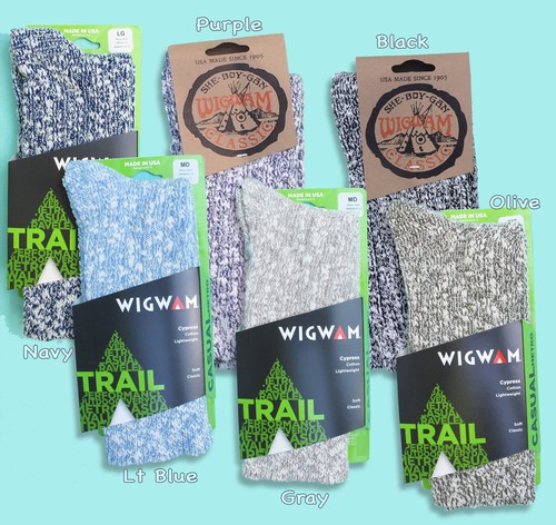 Cotton Ragg Socks Wigwam Cypress Mens Womens Casual Hiking Sports ...