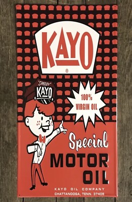 KAYO Special Motor Oil, Chattanooga, TN, Embossed Metal Sign, 29.5” x ...