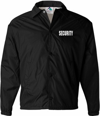 Security Windbreaker Jacket Silkscreen Left Chest & Back 13705 | eBay