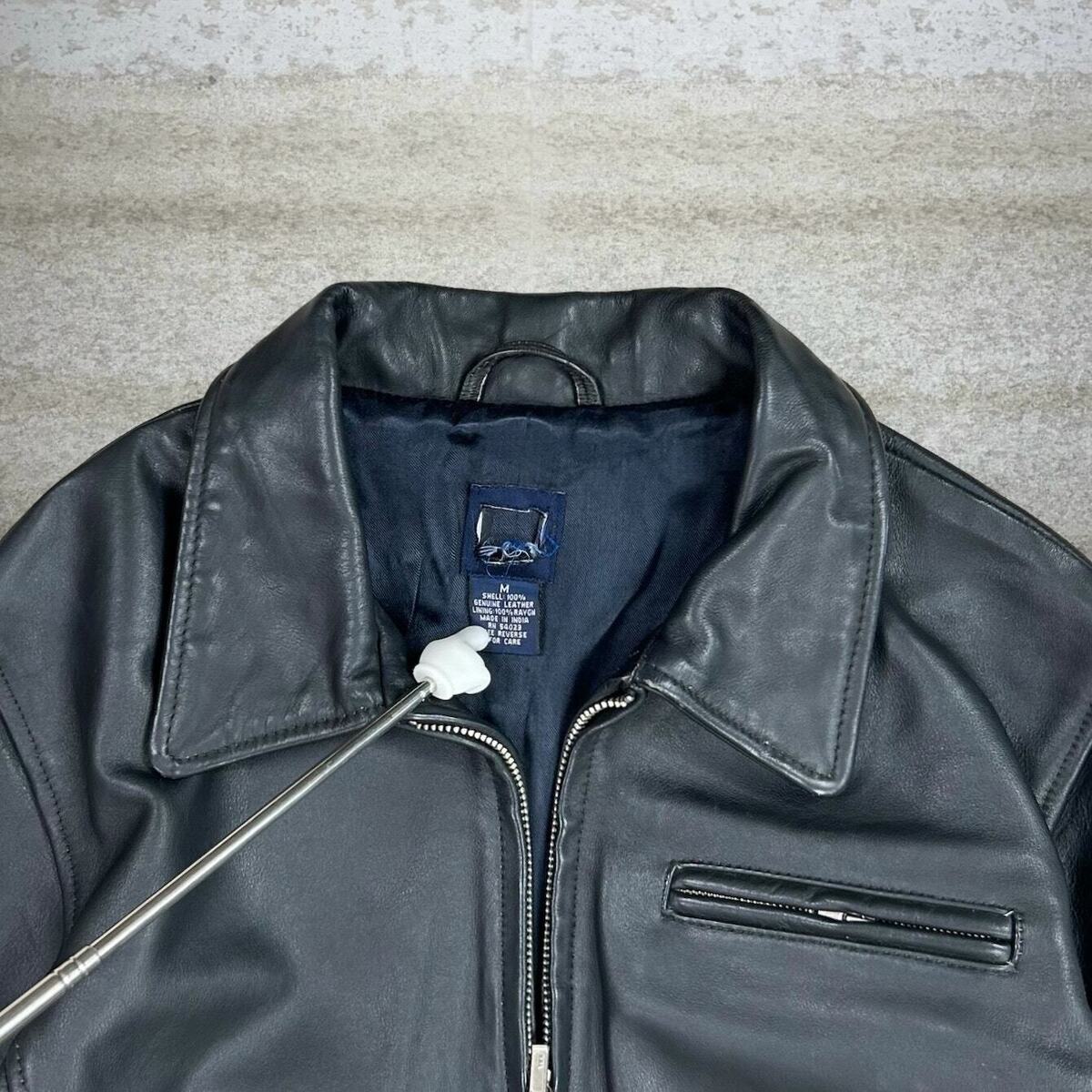 Vintage GAP Genuine Leather Jacket Womens M Jet Black Lined Vintage GAP Genuine Leather Jacket Womens M Jet Black Lined