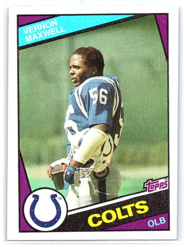 1984 Topps #16 RC Vernon Maxwell Baltimore Colts | eBay