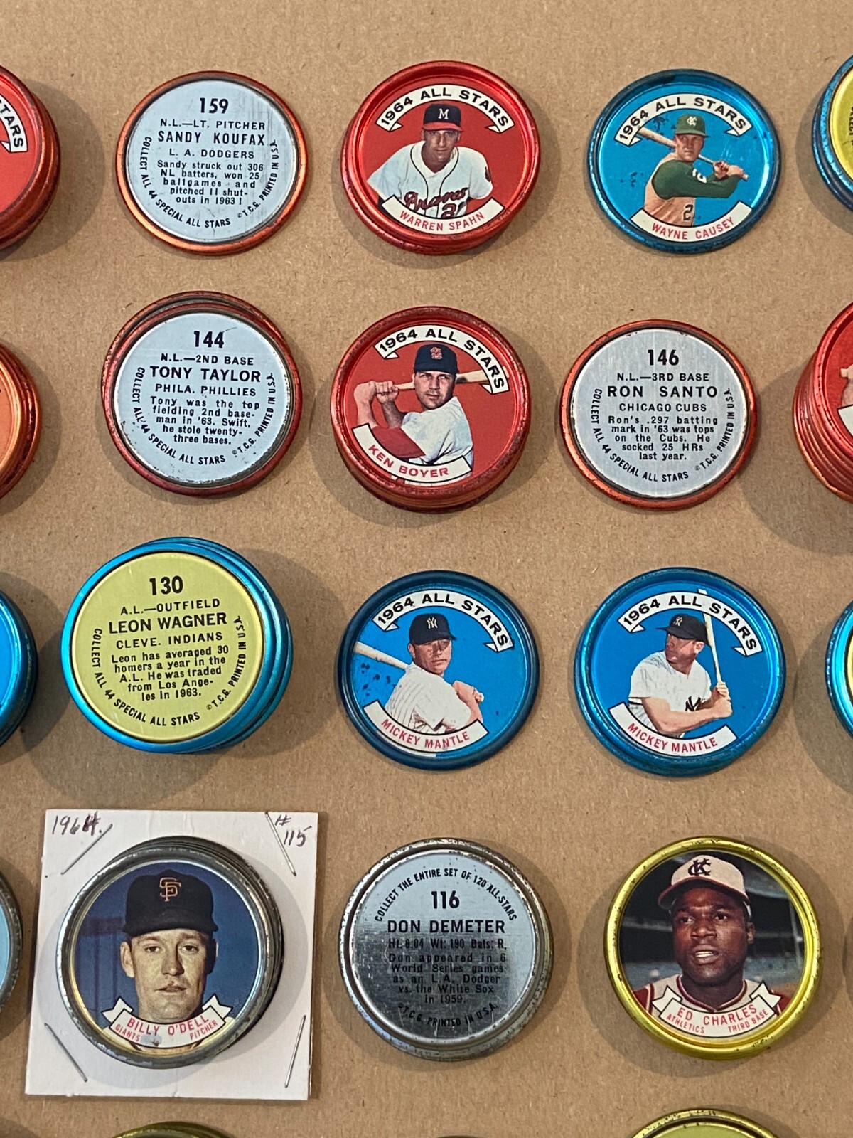 Complete Your 1964 TOPPS BASEBALL COIN SET Pick 40 Points Worth LOT | eBay