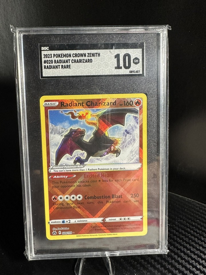 Pokémon TCG Radiant Charizard Crown Zenith 020/159 Holo Radiant Rare ...