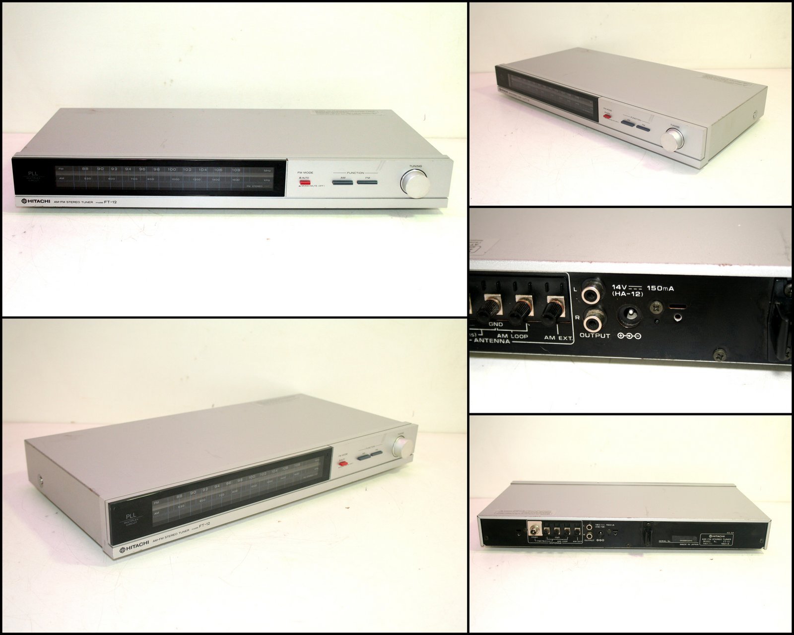 Vintage HITACHI FT-12 AM FM PLL Multiplex Circuit AM FM Stereo Tuner | eBay