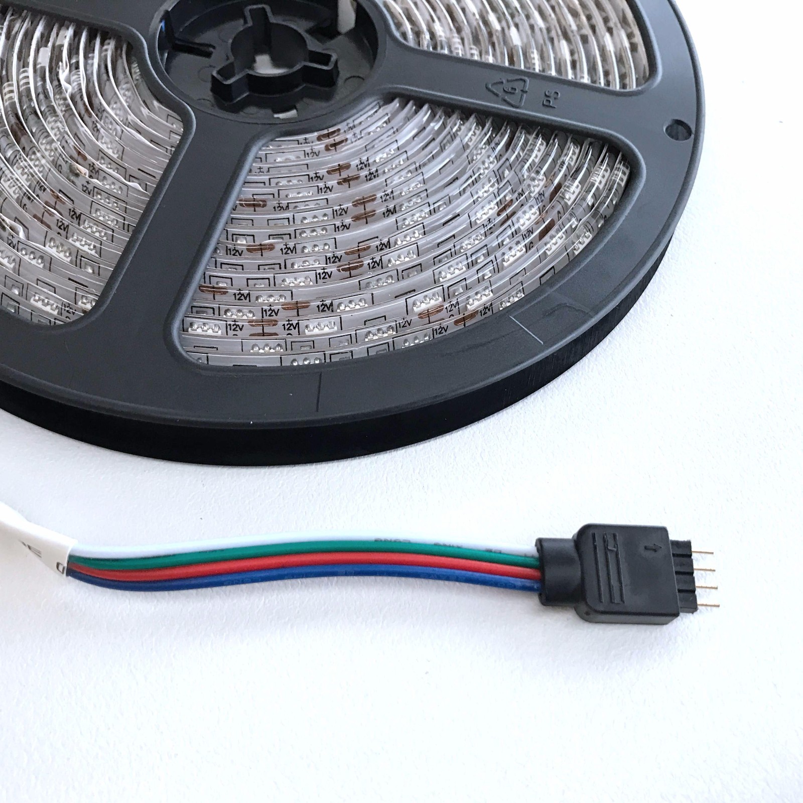 24v Waterproof 5050 RGB 5M 300 LEDS SMD LED Strip Light 24 KEY IR ...