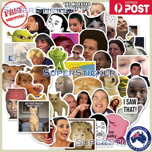50pcs Funny Meme Stickers Pack – Internet Icons, Viral Memes ...
