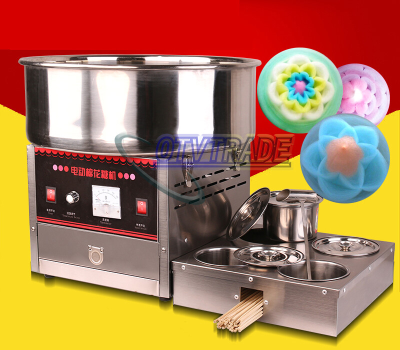 one 1000W Commercial Upgrade Section Electric Automatic Cotton Candy Machine | eBay