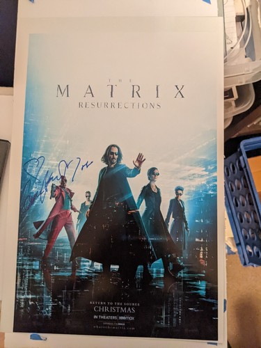 CARRIE ANN MOSS signed autograph 11x17 ' Matrix Resurrection ' movie ...