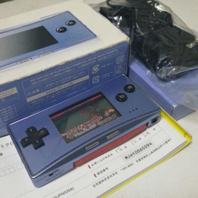 Nintendo Game Boy Micro Blue Handheld system Game console Japan | eBay
