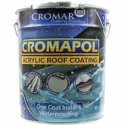 Cromapol Acrylic Roof Coat | Roof Paint Sealant | Waterproof | 20kg ...