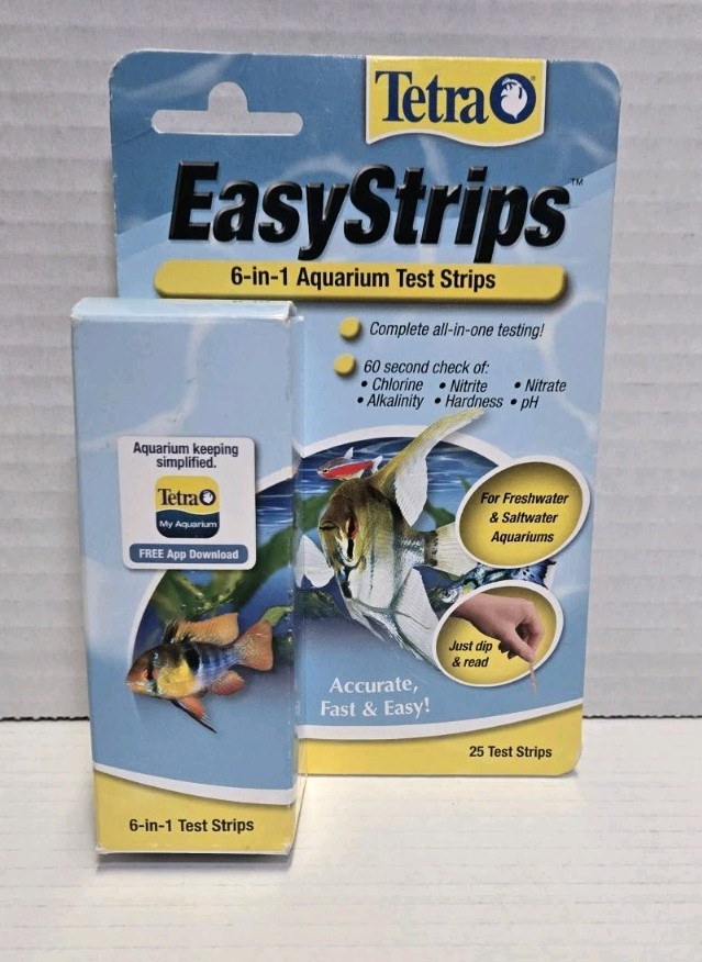 Tetra East Strips 19542 6-In-1 Aquarium Test Strips 25 Count | eBay
