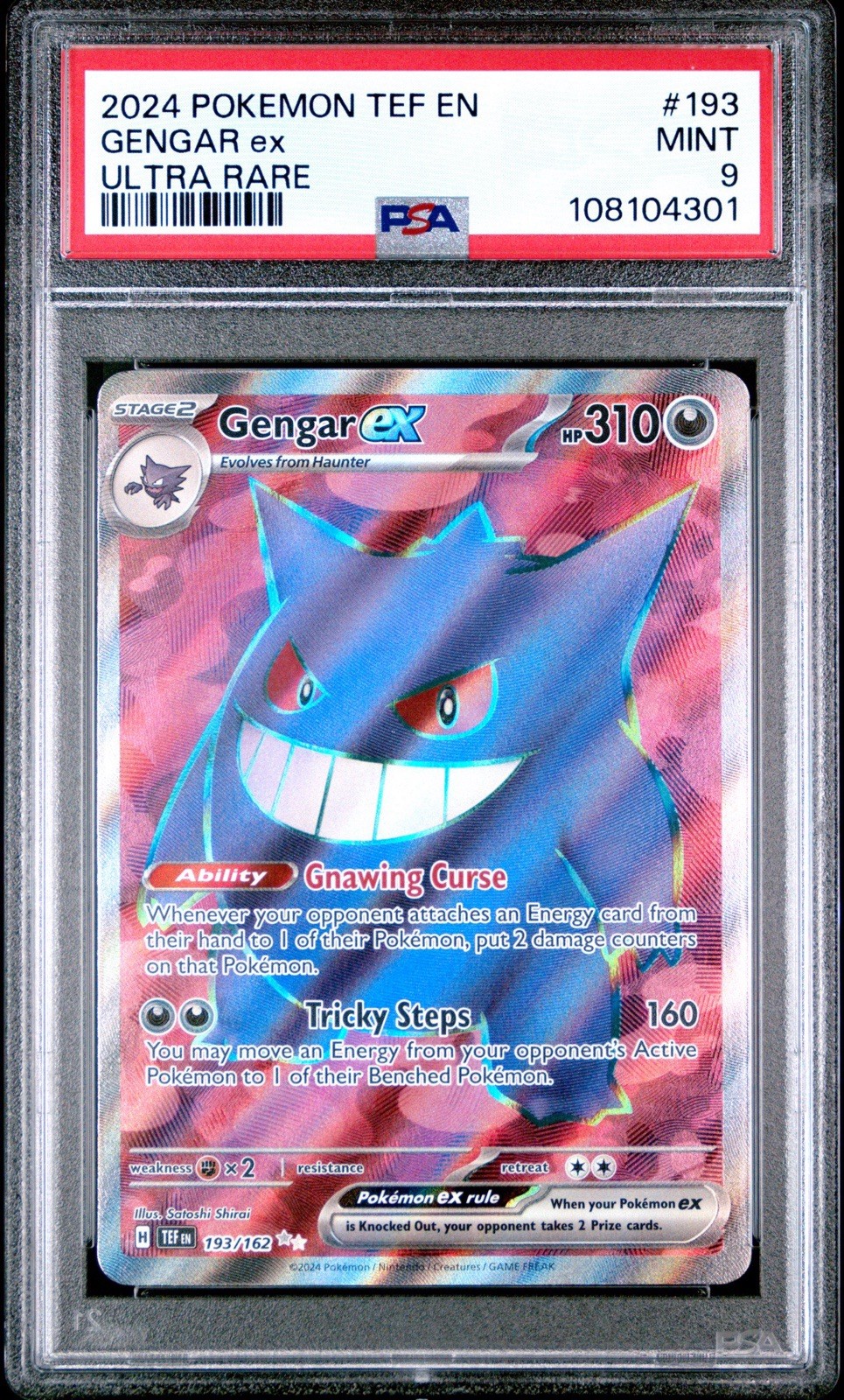 Gengar ex 193/162 - Ultra Rare Card | Temporal Forces (sv5-193)
