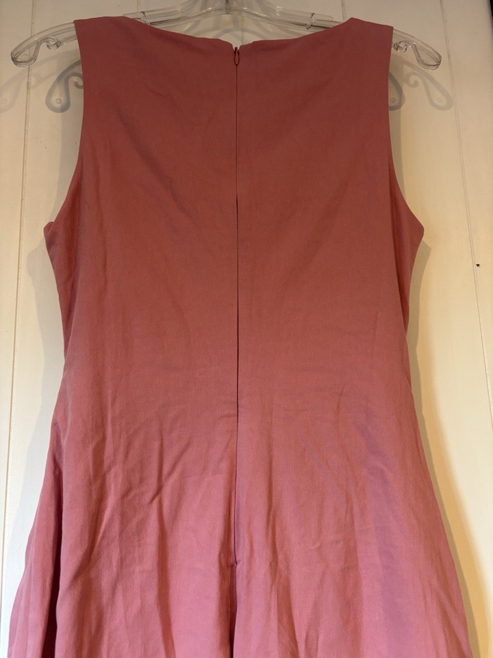 Amos & Here Pink Maxi Dress Side Gather Size 8 | eBay Australia