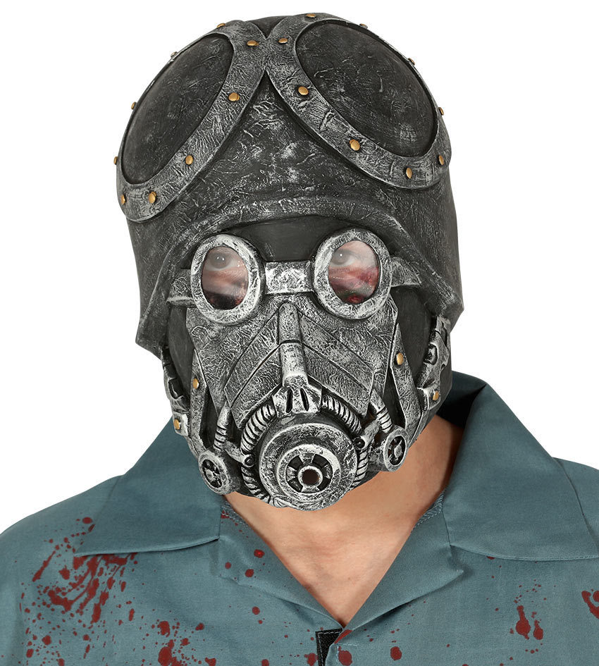 Latex Gas Mask The Purge Film Costume Halloween APOCALYPSE Soldier ...