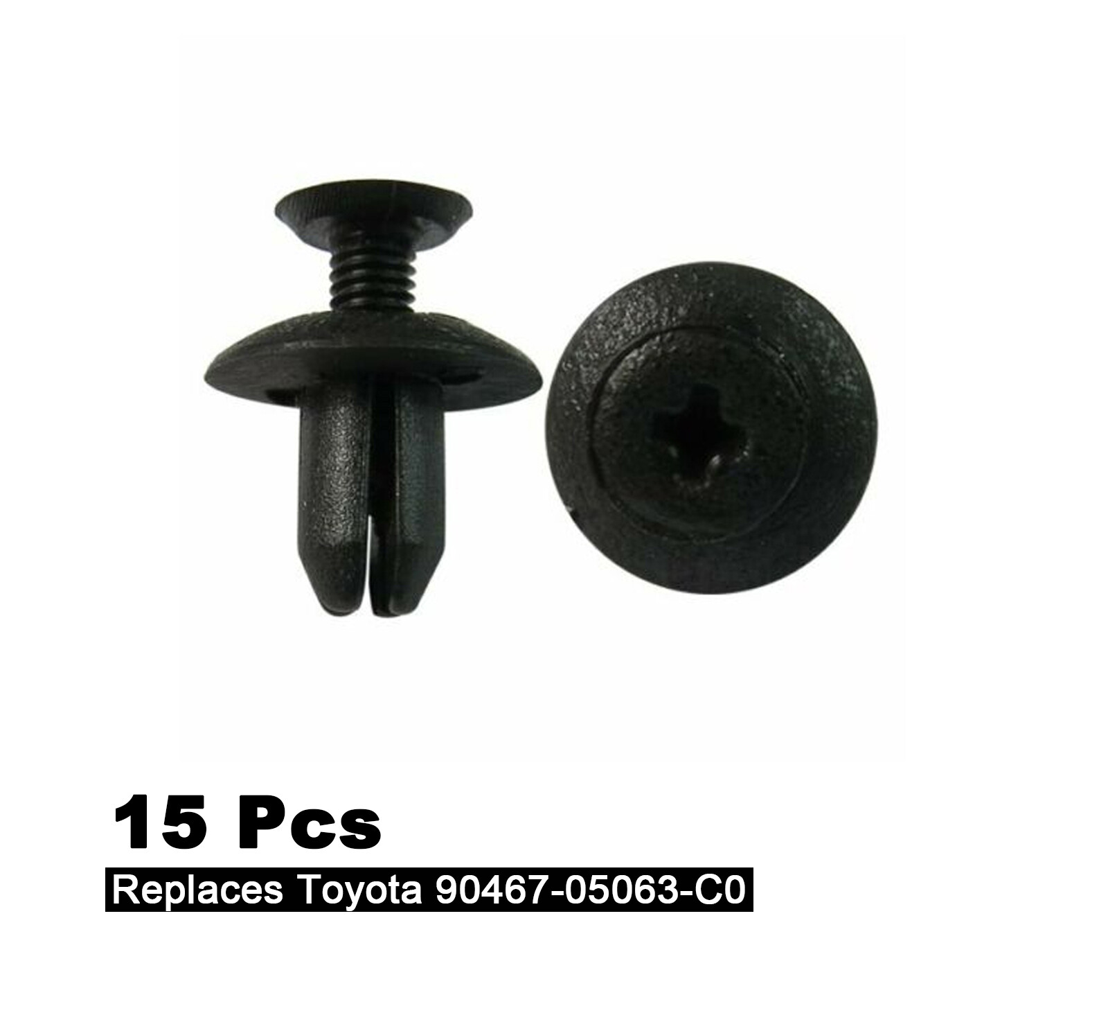 15xFront Bumper Push-Type Clip Fastener Retainer Rivet Fit Toyota 90467 ...