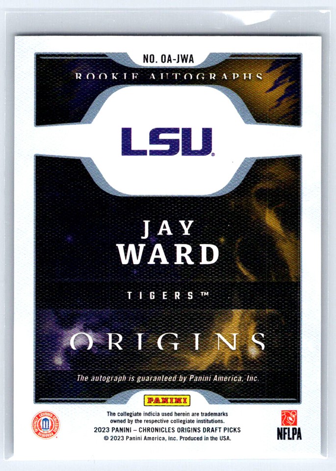 2023 Chronicles Origins Draft Picks Jay Ward #OA-JWA Red /199 LSU ...