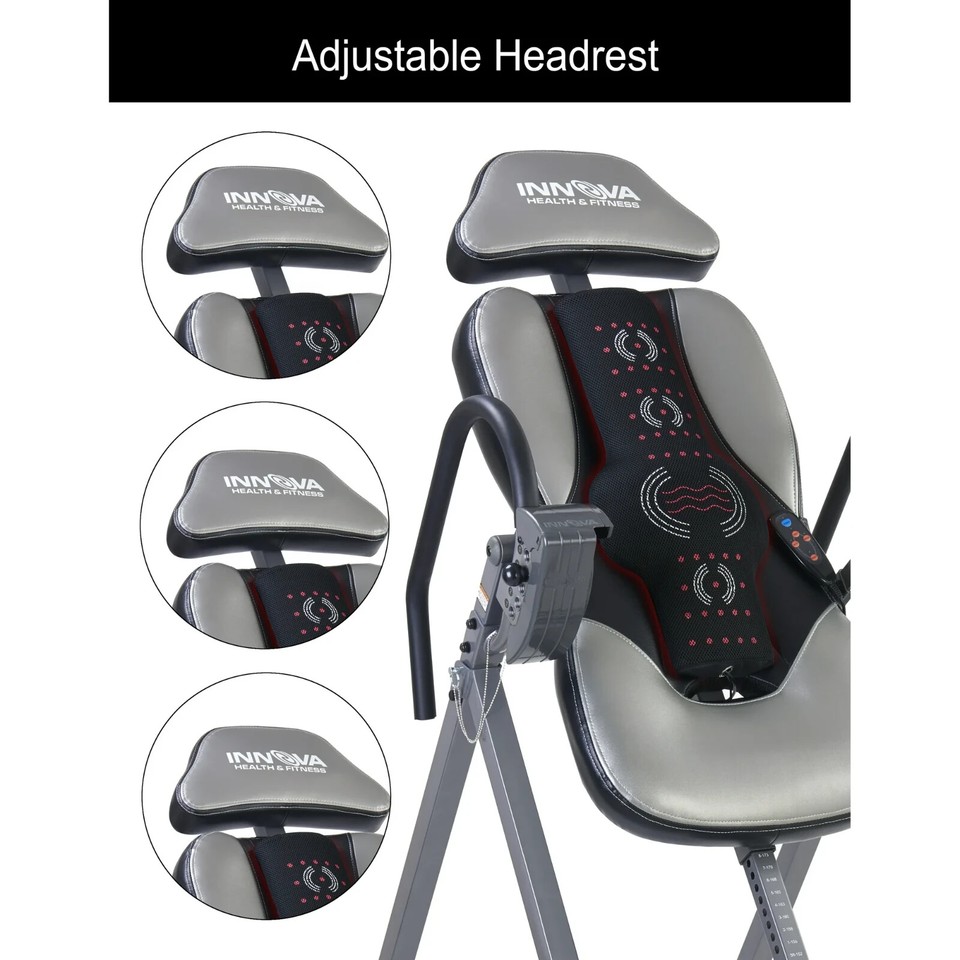 INNOVA INVERSION TABLE with Spine & Lumbar Advanced Heat and Massage ...