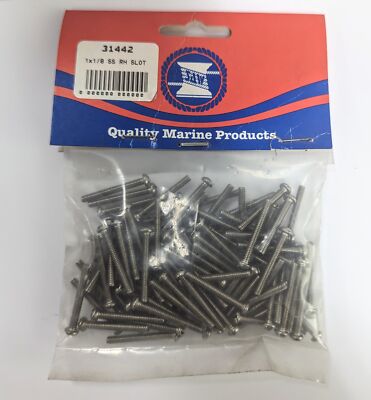 Roundhead - Slotted/Cross Recess 1 inch x 1/8 inch | eBay Australia