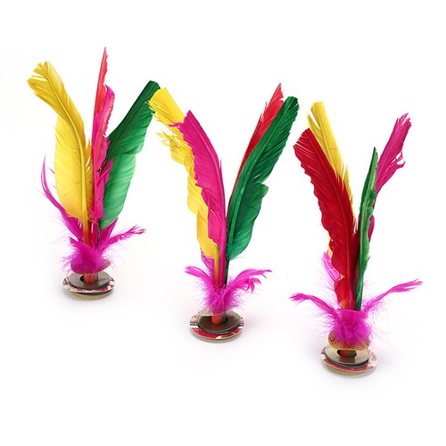 jianzi 23cm foot sports game kick feather kicking shuttlecocks X ...